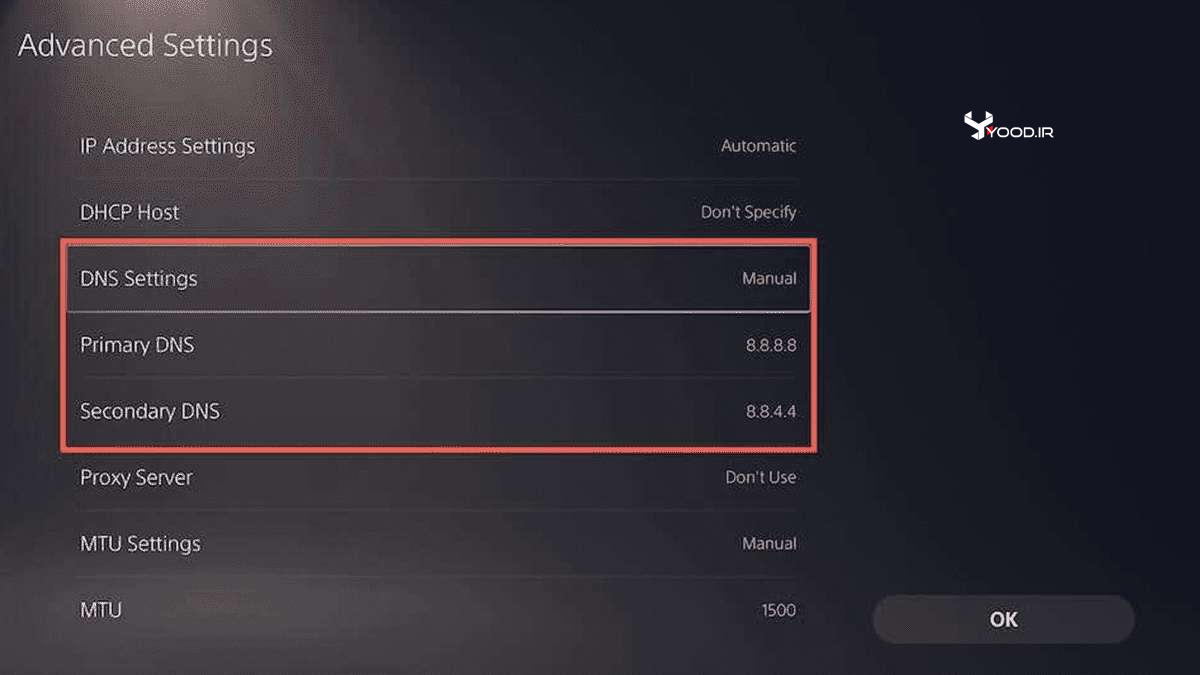 آموزش تغییر dns در تمامی دستگاه ها و سیستم عامل ها - وبسایت آموزشی YOOD